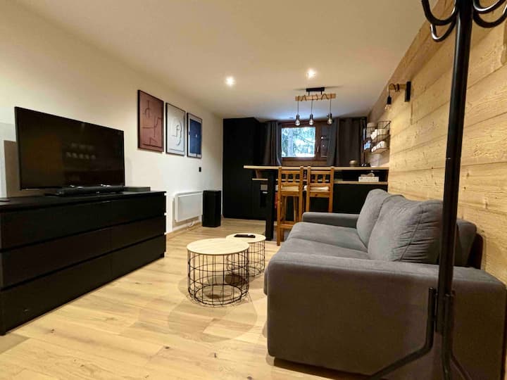 Charmant Studio Rénové Ski Au Pied - Megève