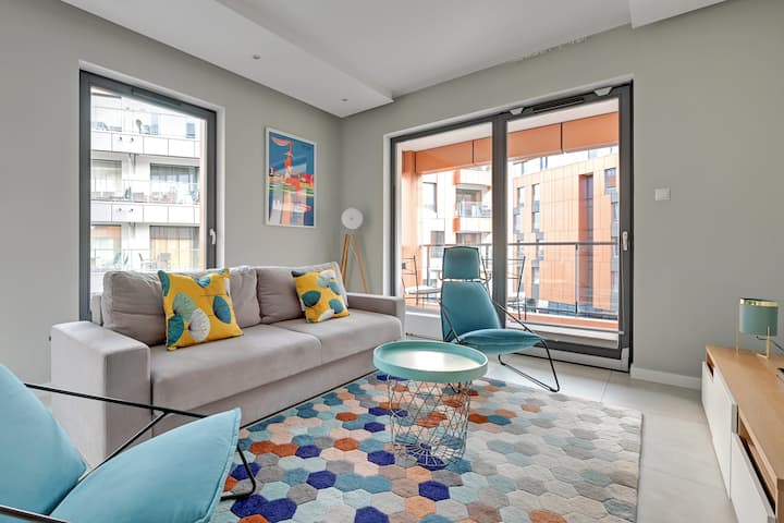The Colorful Parrot Riverside Apartment - Gdańsk