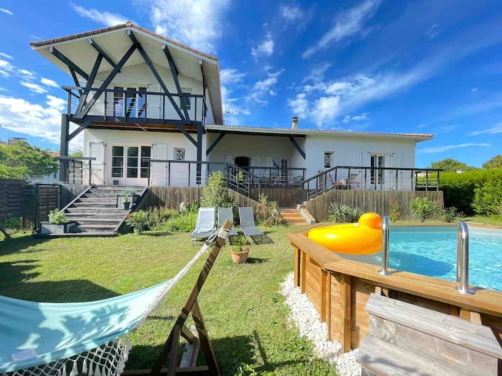 Grande Maison Familiale 5 Chambres Avec Piscine - Andernos-les-Bains