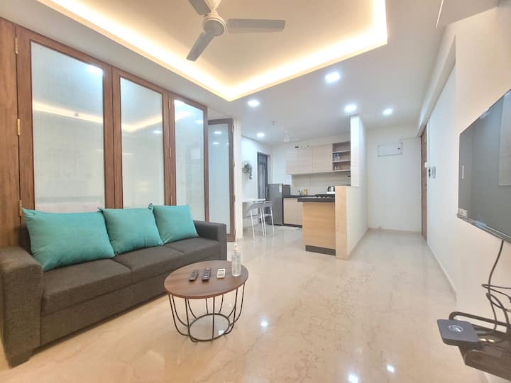 Modern 1bhk | Perfect For Work Trips + Long Stays - Mumbai