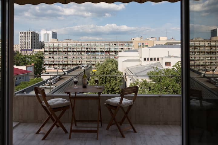 Central Luxury Flat Wterrace Adela Accommodation - Bucarest