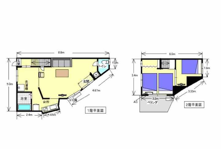 和風モダン　Kuneru Tamade East クウネル玉出東 - Japan