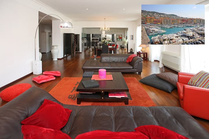 Apartamento De Lujo úNico 3/4 Dormitorios, 3 Baños. Vistas Fabulosas De Puerto / Yate - Nice