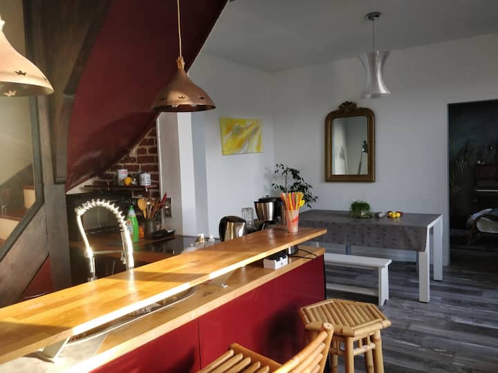 Chambre Apaisante, Jardin Relaxant - Noyon