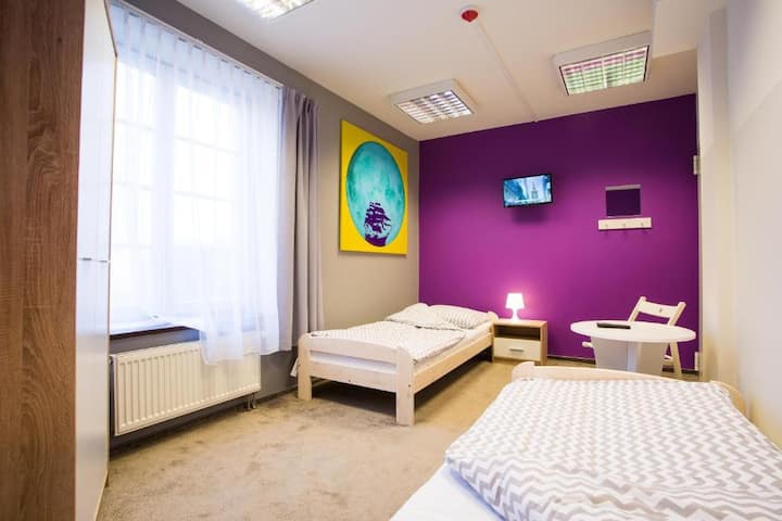 Pokój 2-os. Twin Z Prywatną łAzienką Moon Hostel - Poznań