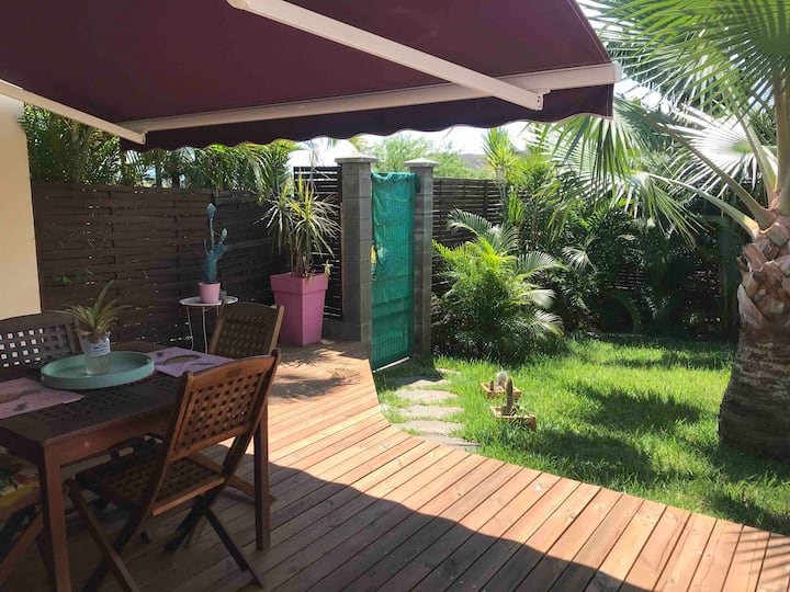 Agréable T2 Cosy Et Son Jardin à Montroquefeuil - Saint-Gilles les Bains