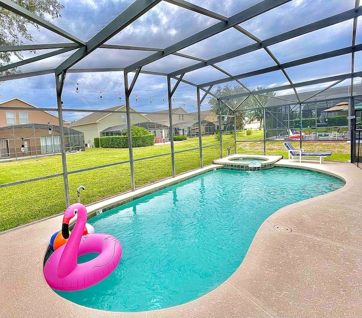 Near Disney | 5br | 10ppl | Pool | Spa | Gameroom! - Davenport, FL