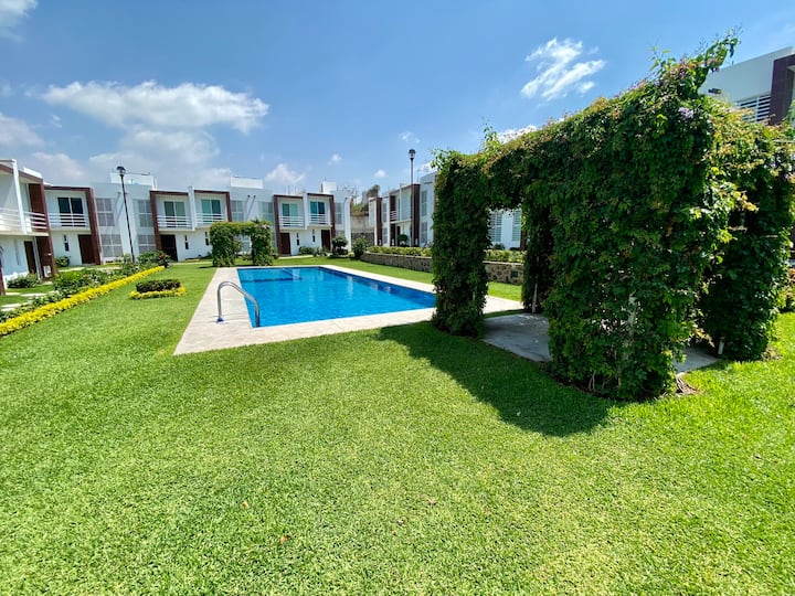 Casa Familiar Teques Con Alberca Y áReas Verdes ⛱☀️ - Jiutepec
