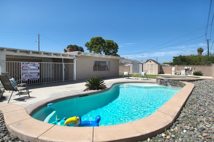 Walk To Disney +Pool And Spa+ Free Parking + Wifi - Stanton, CA