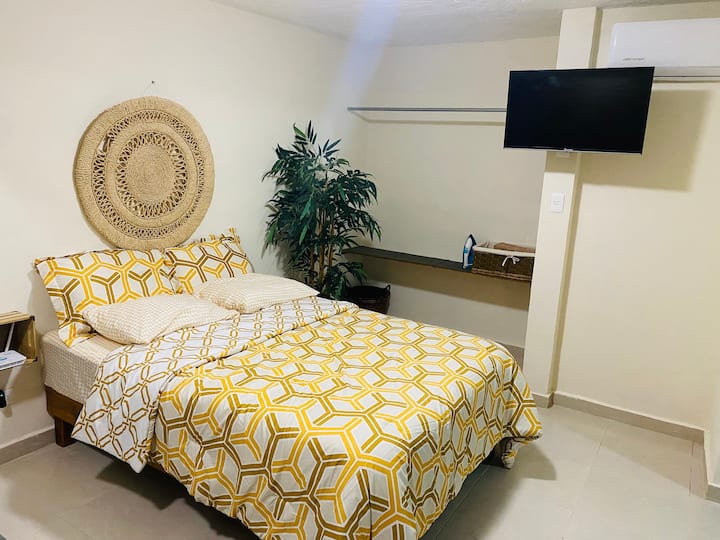 Céntrico Estudio Hasta Para 4 Personas, Carey #1 ⭐️ - Cancún