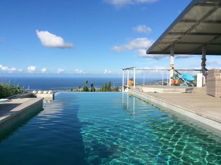 Chambre Mauve Privée,vue Imprenable Sur Papeete - Tahiti