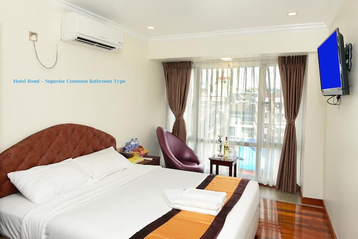 YangonCity's BOND sweet bed with Shared Bath - Yangon, Myanmar, Myanmar ...