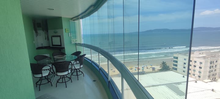 Apto Pé Na Areia, Meia Praia, 3 Dorm, 2 Garagens - Itapema