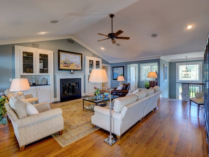 Mermaid Hill- Soundfront With Dock, Bring Boat! - Topsail Beach, NC
