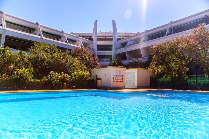 34m2-2 Pièces+cabine-wifi-piscine-vue Lac Ponant - La Grande-Motte