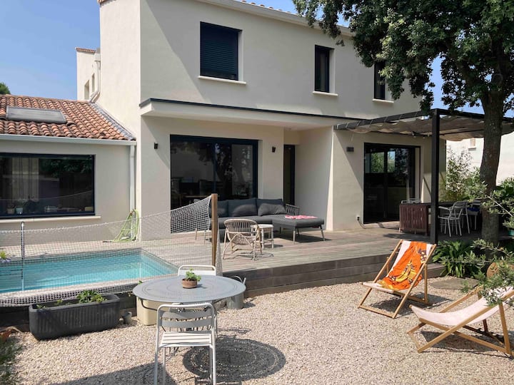 Maison Lumineuse Avec Piscine - Montpellier