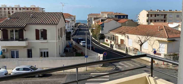 P2 Vue Mer En Centre Ville 1min A Pieds Plage - Le Grau-du-Roi