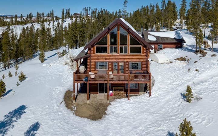 Top Of The Mountain Log Home With Breathtaking Views Near Winter Park, Granby - Granby, CO