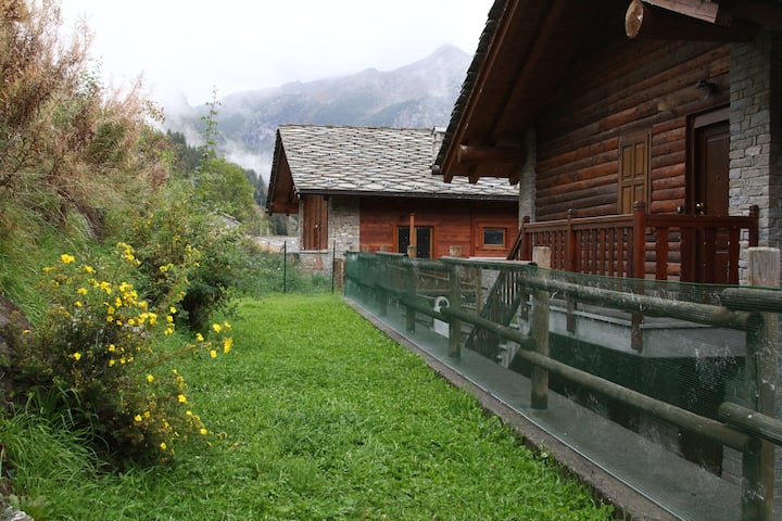 Cabin In Front Of Grand Paradis And Arolla - Cogne