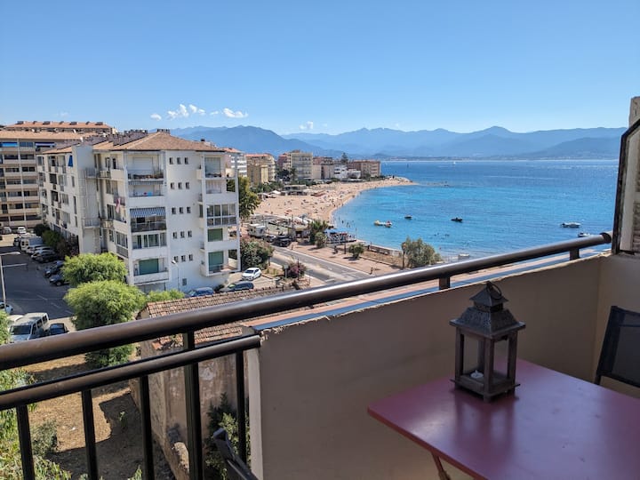 Magnificent T3 With Terrace Sea View, At The Foot Of The Beach And Near The Center - Ajaccio