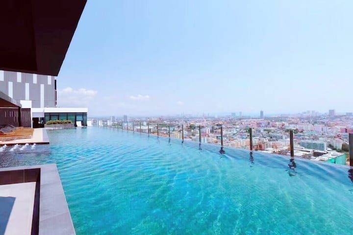 芭提雅The Base同楼层一卧室公寓×2 适合家庭或朋友组队出游 - Pattaya