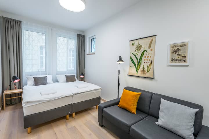 Central Serenity: Quiet & Cozy Studio For Up To 4 - Prag