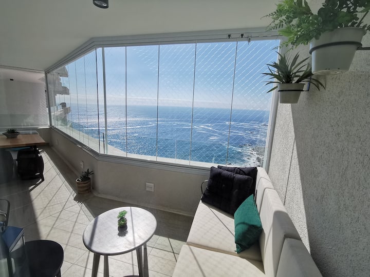 Departamento Reñaca , 5 Huéspedes, Vista Preciosa - Viña del Mar
