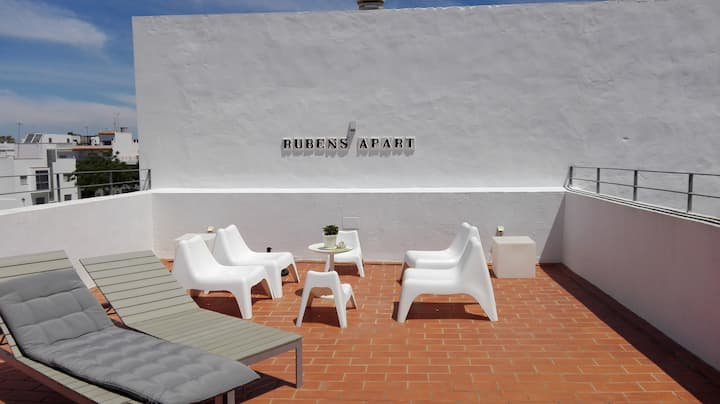 Modern 100m² Apartment - 50m² Terrasse. Free Wifi - Conil de la Frontera