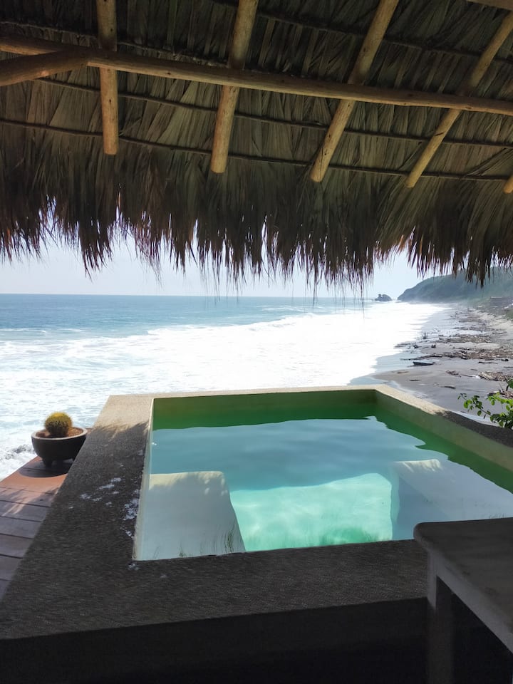Beachfront House In Playa Mermejita Mazunte - Mazunte