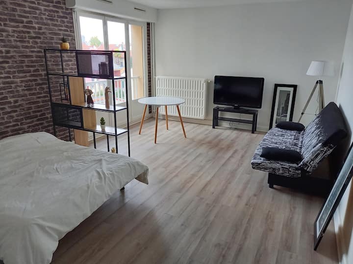 F1 Chambre 4p-jamin-jean Jaures Centre Ville 15mn - Reims