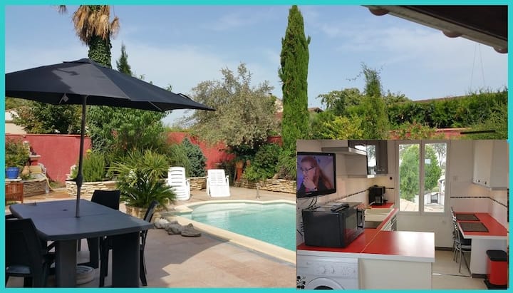 Redhouse: Studio Solarium Piscine &Vue Pyrénées! - Muret