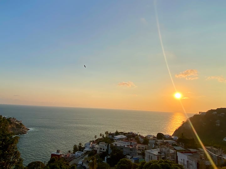 Departamento Económico  En Acapulco Con A/a - Pie de la Cuesta