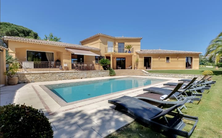 Luxurious Tropezian Villa On Beauvallon Golf Course, 100 M From The Beach - Ramatuelle