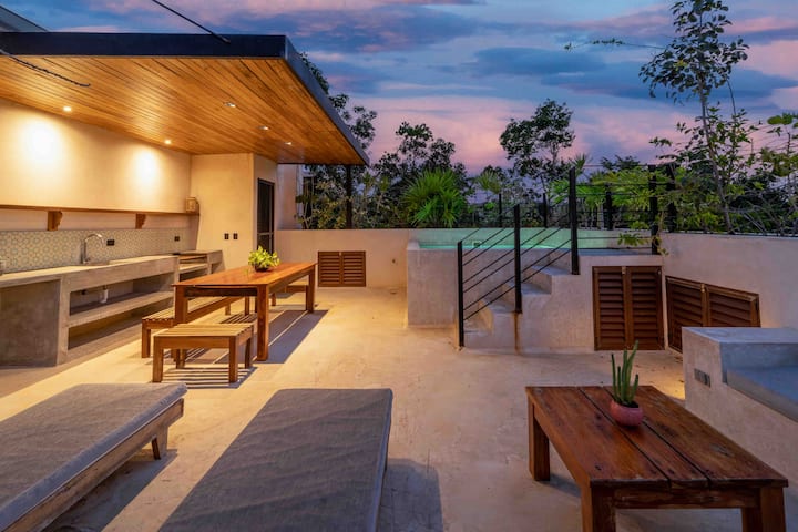 Sky Penthouse Escape W/private Rooftop&plunge Pool - Mexico