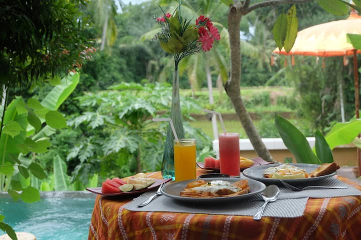 1br&ricefield+ Local Breakfast #1 - Indonesia