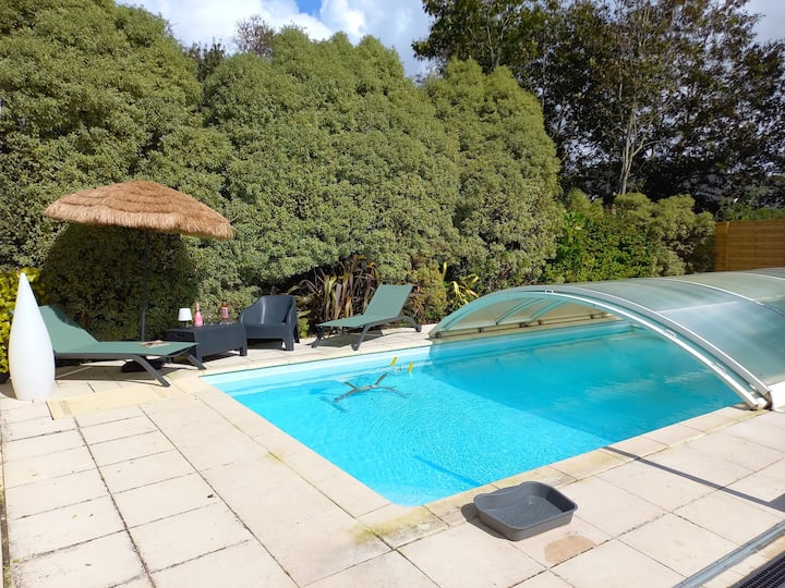 Cottage Cosy Piscine Jacuzzi Ménage Inclus - Trébeurden