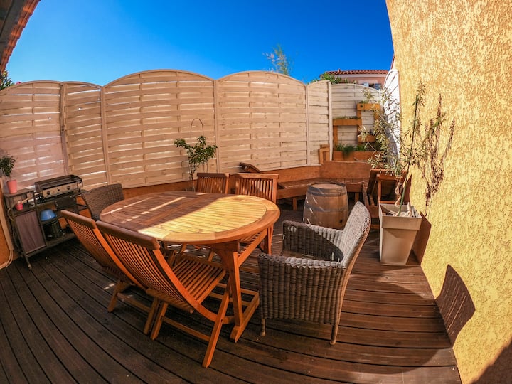 Maison Clim-wifi Piscine Entre Plage Et Lagune - Le Barcarès