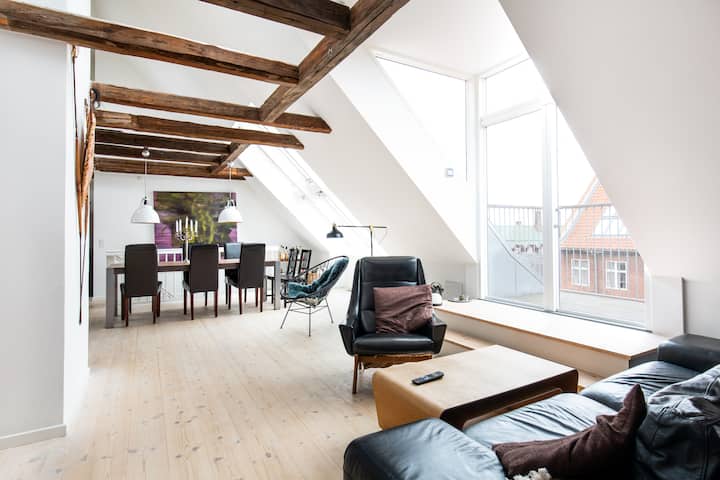 Rare Penthouse Very Central, 2 Stories,2 Balconies - Copenhagen Central Station