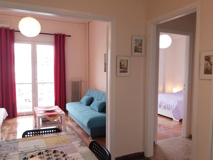 Next To Metro Attiki Station Sunny-spacious Flat. - Athènes