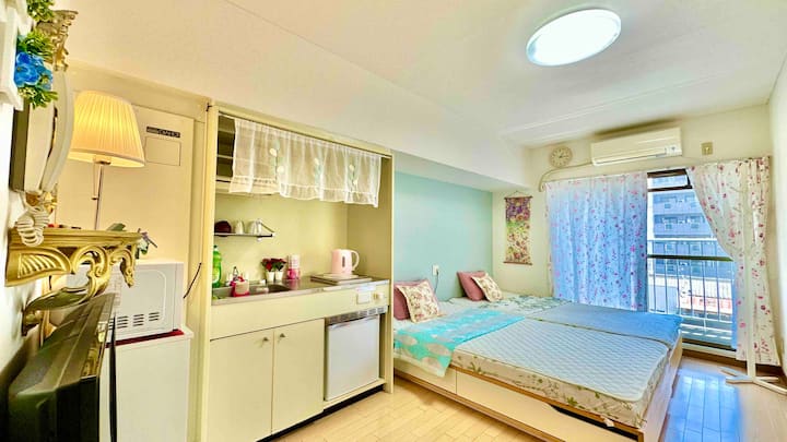 도톤보리강변 숙소 401 도톤보리 도보 3분거리 글리코상,신사이바시,닛폰바시전철 5분거리 - Osaka