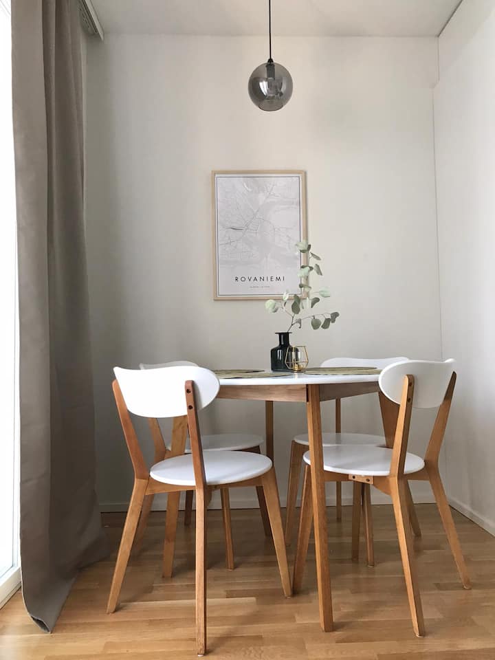 Stylish Scandinavian Condo In The City Center - Rovaniemi