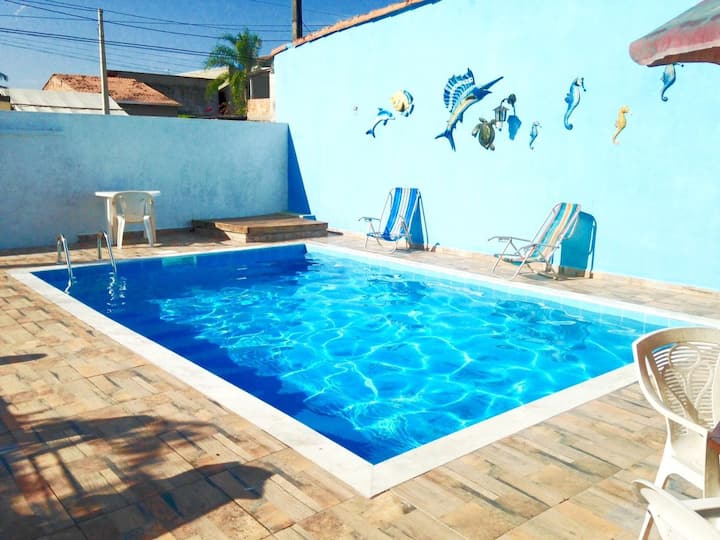 Residência Falcão Casa Com Piscina Em Peruíbe - Peruíbe