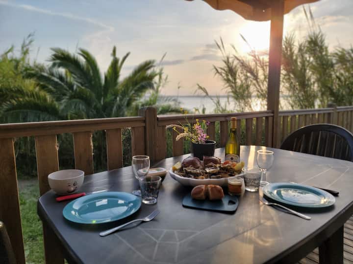 Mobilehome 1er Emplacement Face Au Lac, 200m Plage - Canet-en-Roussillon