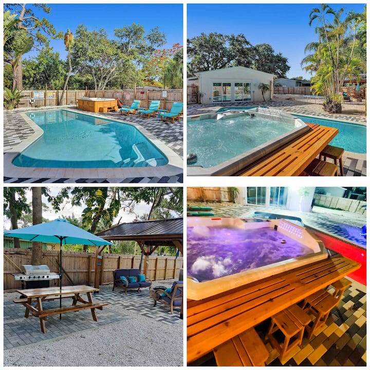 Aquaoasis🏝private🏘w/pool🏖hottub_near☀️beach🌊lasolas - Fort Lauderdale