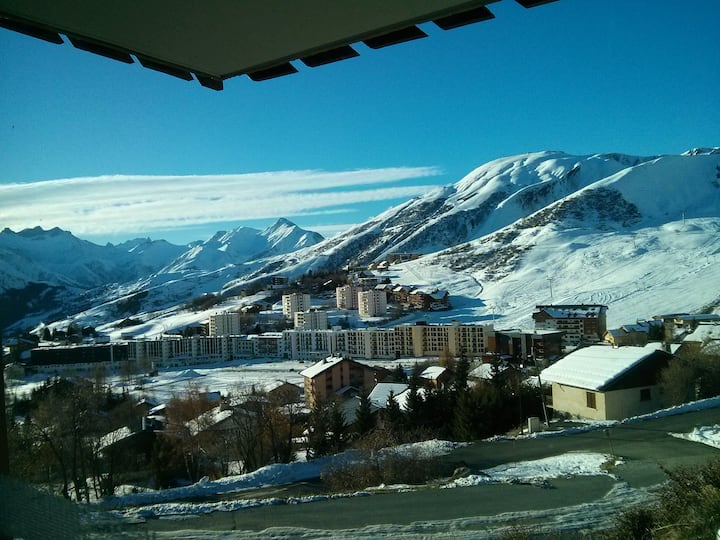 Studio Cabine, Vue Exceptionnelle, Skis Aux Pieds - Fontcouverte-la-Toussuire