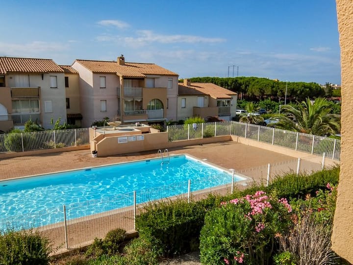 T2 Les Raisins D Or Piscine Parking Clim Cap Dagde - Agde