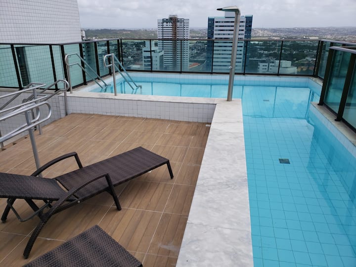 1007 Flat Em Boa Viagem Ao Lado Do Shopping Recife - Recife