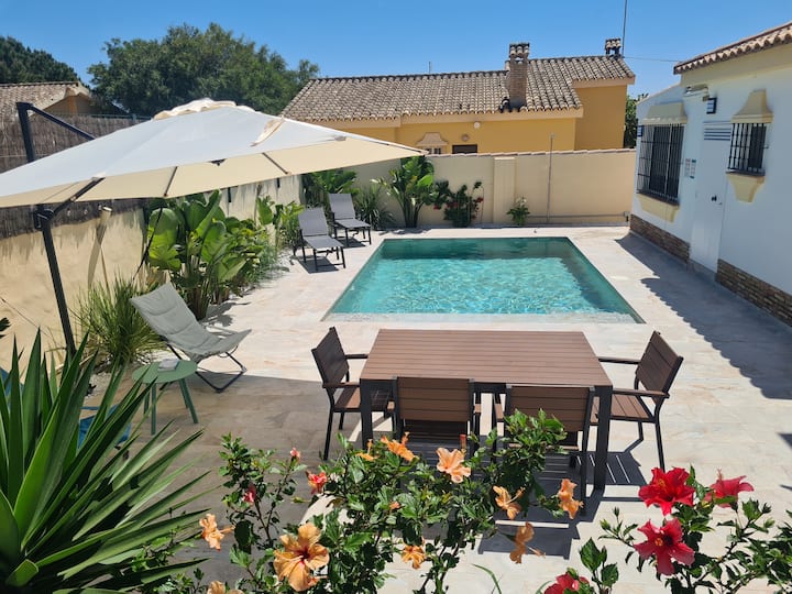 Casa Alkeria With Pool, 5 Min Walk To The Beach - Los Caños de Meca
