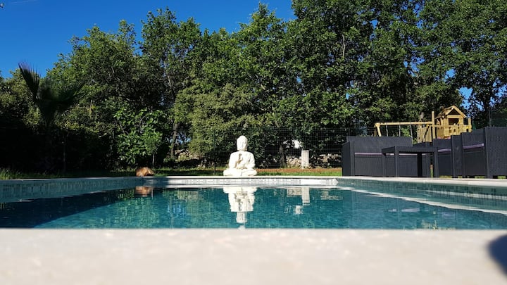 Villa Parpailloun, Jardin, Piscine Chauffée - Tourtour