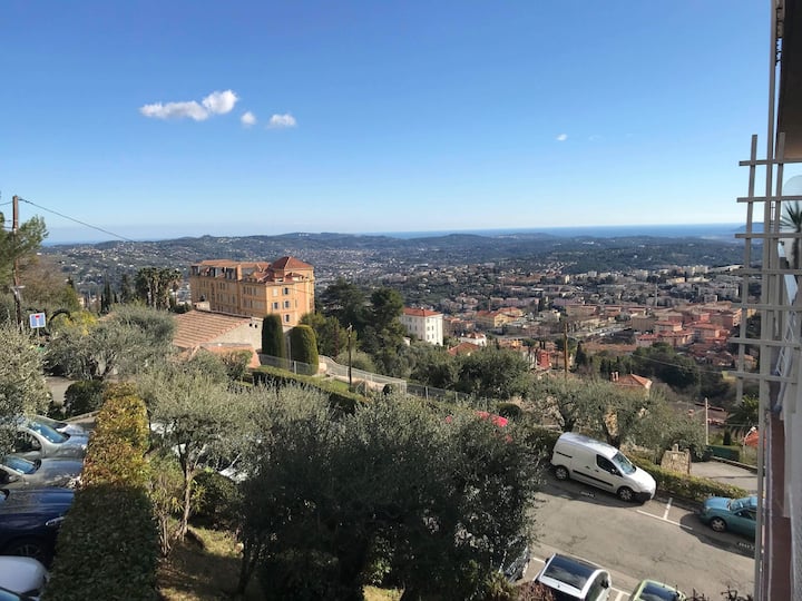 Charmant Appartement 2 Chambres Vue Mer - Grasse
